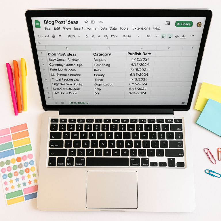 Organize Your Blog Post Ideas with This Simple Spreadsheet Hack ...